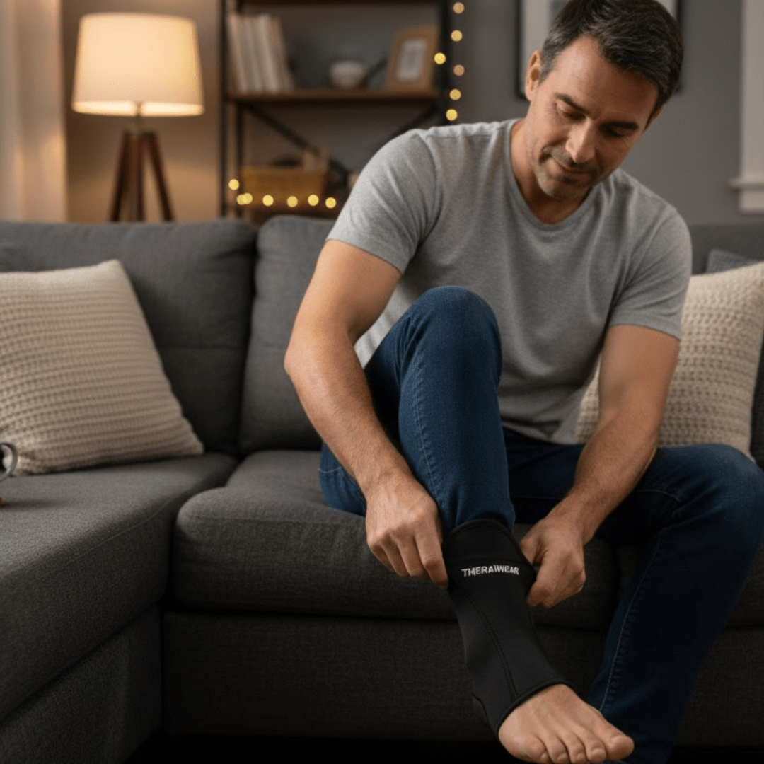 Ankle Ice Compression Wrap | TheraWear Ice Range